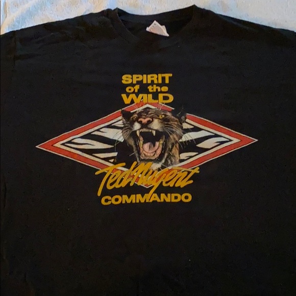 Hanes | Shirts | Vintage Ted Nugent Commando Concert Tshirt | Poshmark